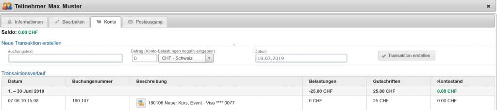Max Muster - edoobox Dokumentation
